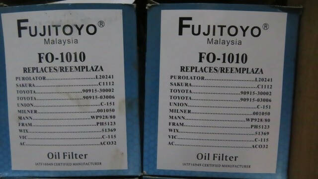 FUJITOYO,, Oil Filter, 90915-03006, FO-1010 | Win Store