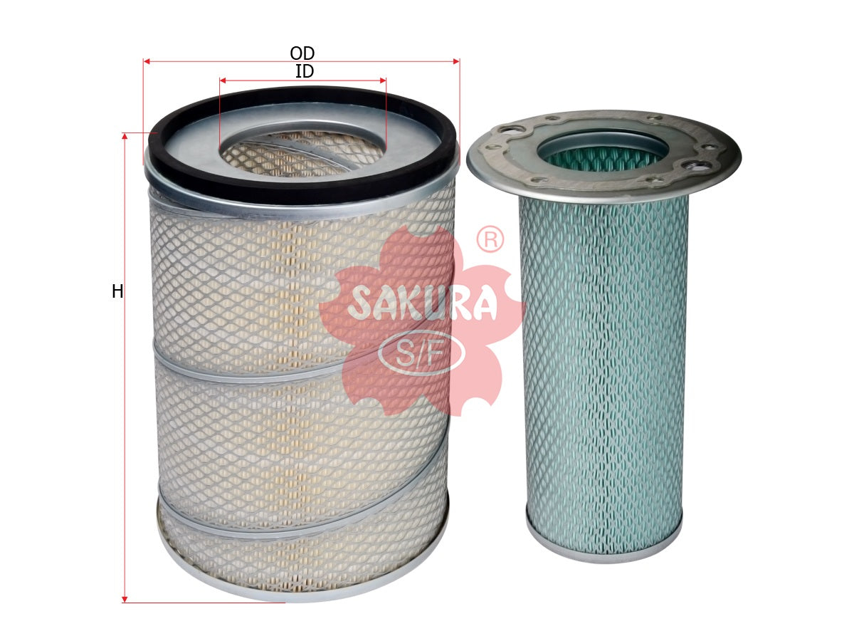 SAKURA,, Air Filter (Element), 7W-5389+8N-4901, A-55071-S, CATERPILLAR ...