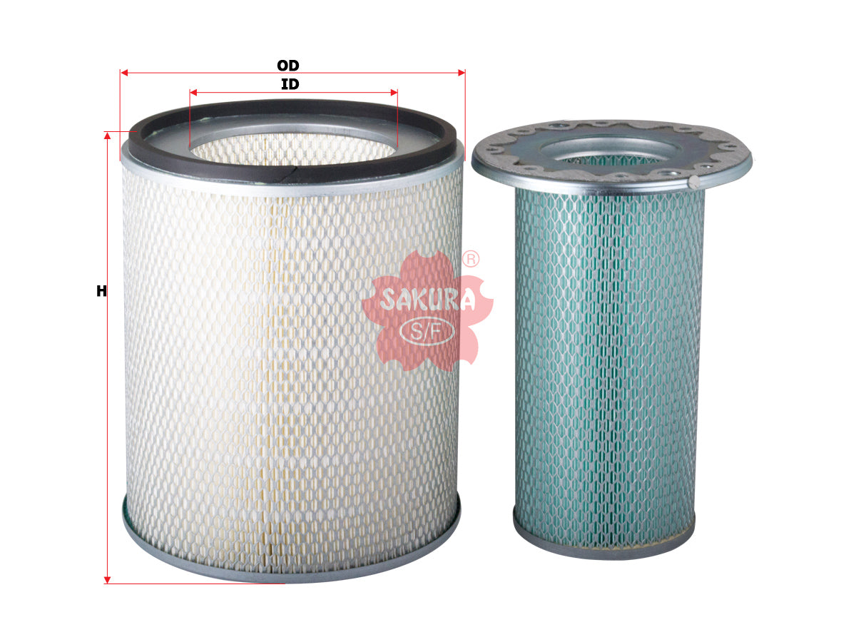 SAKURA,, Air Filter (Element), 4M-9334+9S-9972, A-5522-S, CATERPILLAR ...