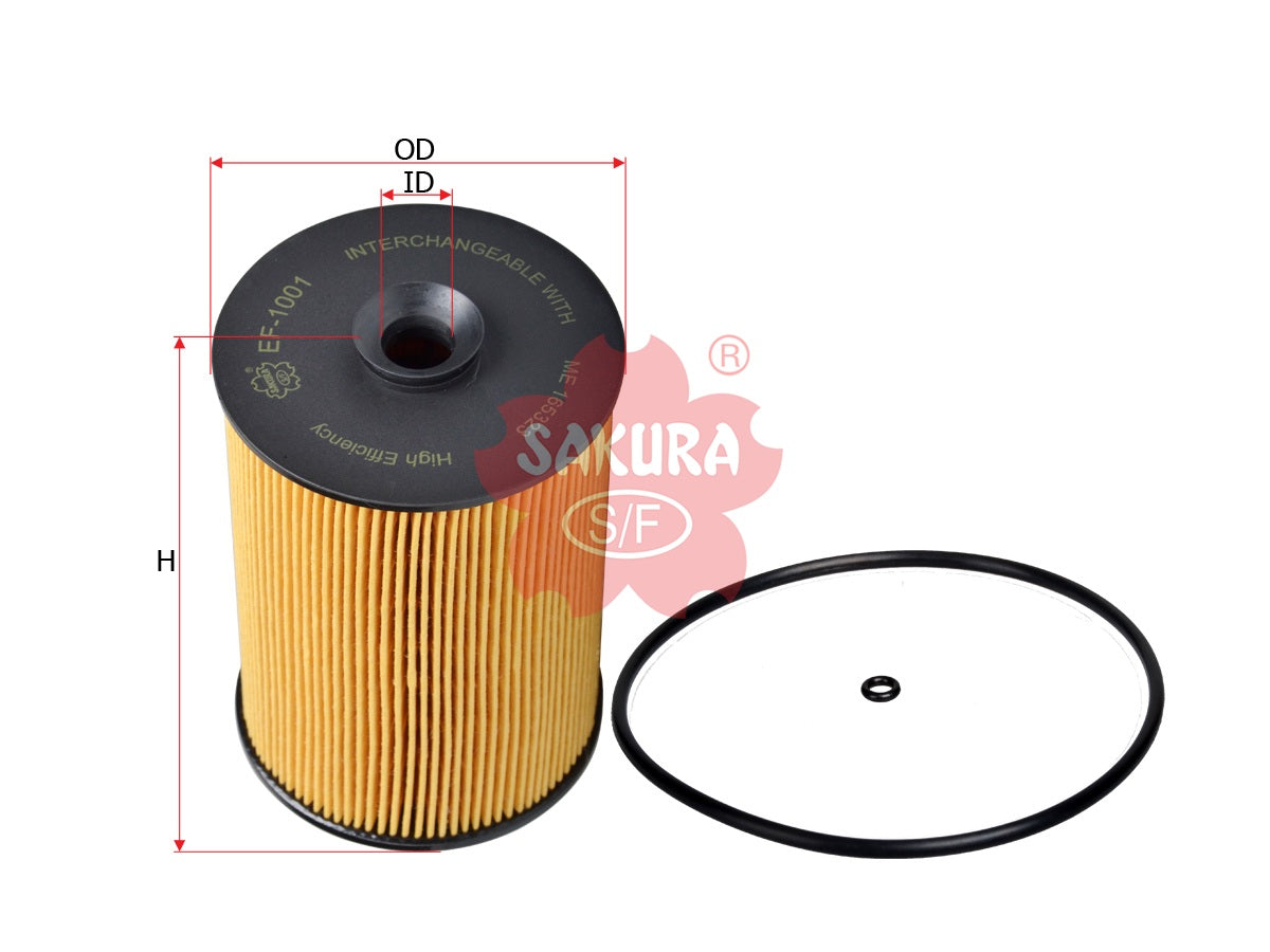 SAKURA Fuel Filter (Element) ME165323 EF-1001 Fits FUSO 6M70/T