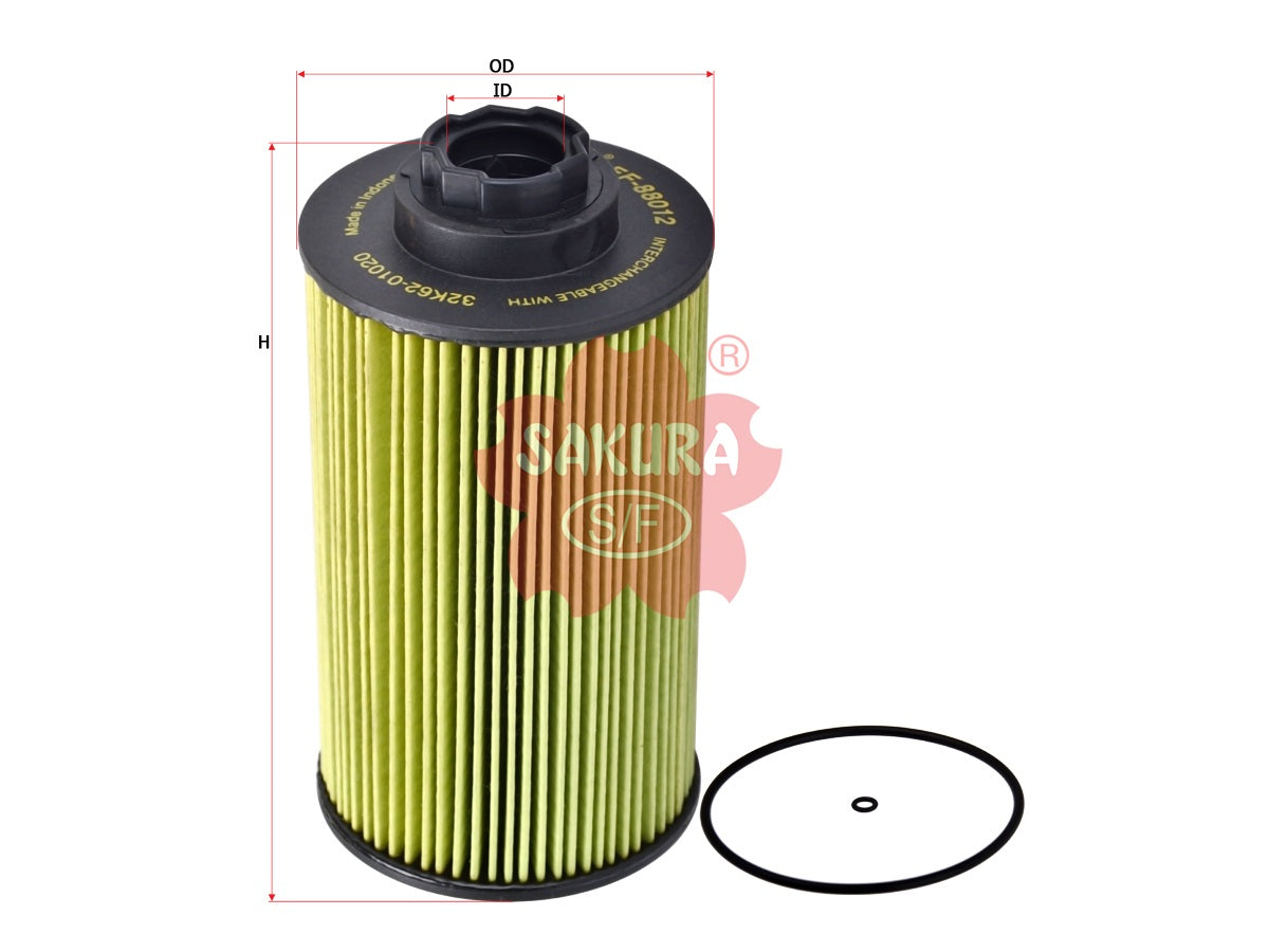 SAKURA,, Fuel Filter (Element), 32K62-01020, EF-88012, MITSUBISHI — Win ...
